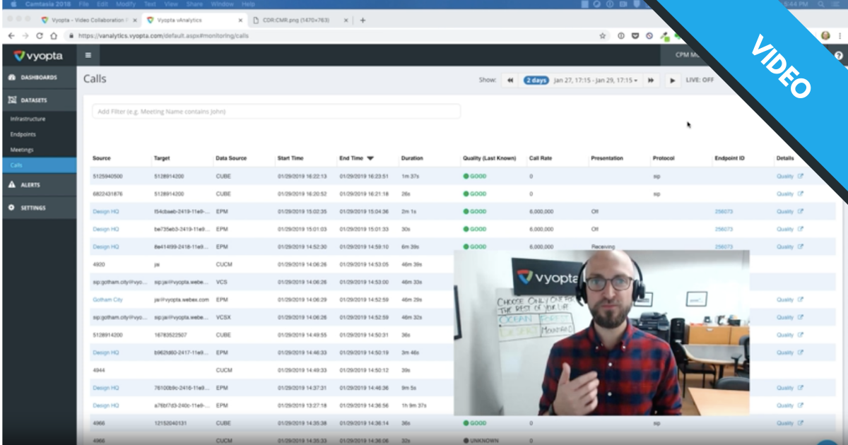 Vyopta CPM Monitoring™ CDRs